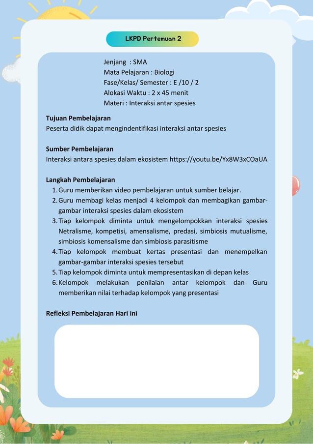 Modul Ajar ekosistem SMA | PDF