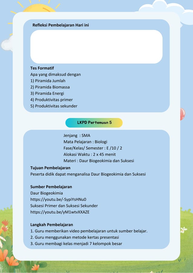 Modul Ajar ekosistem SMA | PDF