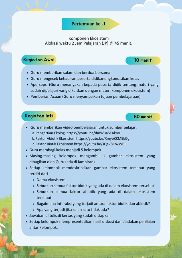 Modul Ajar ekosistem SMA | PDF