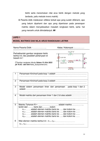 Modul Ajar Matematika - Penerapan Matriks dalam Masalah Kelistrikan XI TEI.pdf