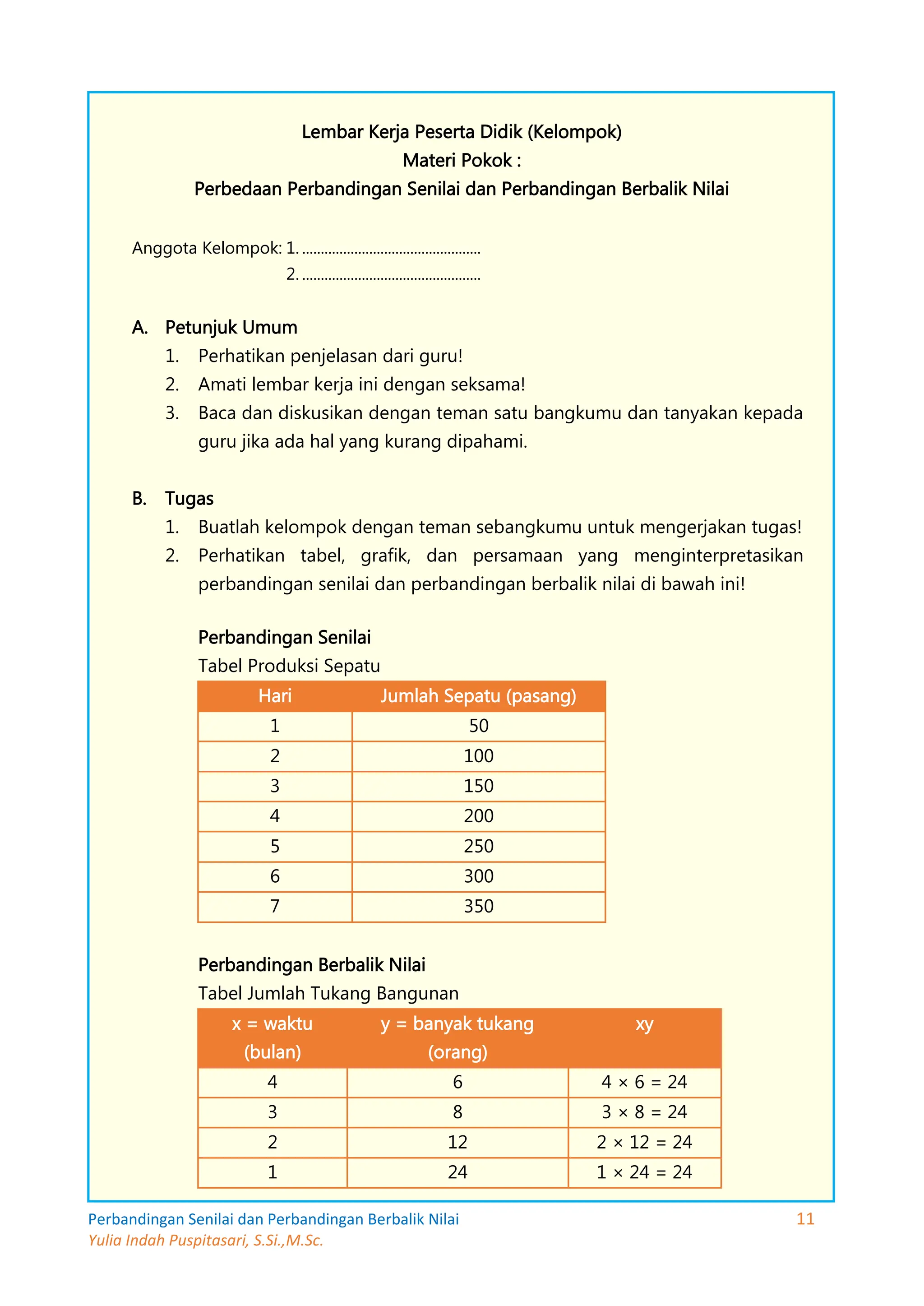 Modul Ajar Matematika - Perbandingan Senilai dan Perbandingan Berbalik Nilai - Fase D.pdf