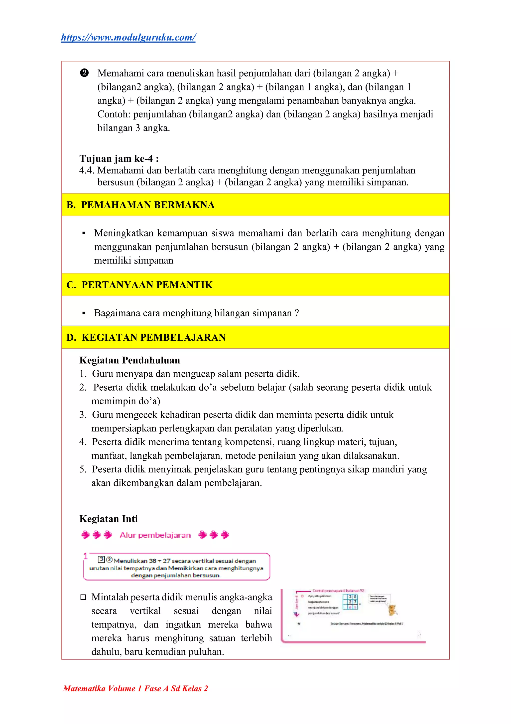 MODUL AJAR MATEMATIKA KELAS 2 BAB 4 KURIKULUM MERDEKA.docx