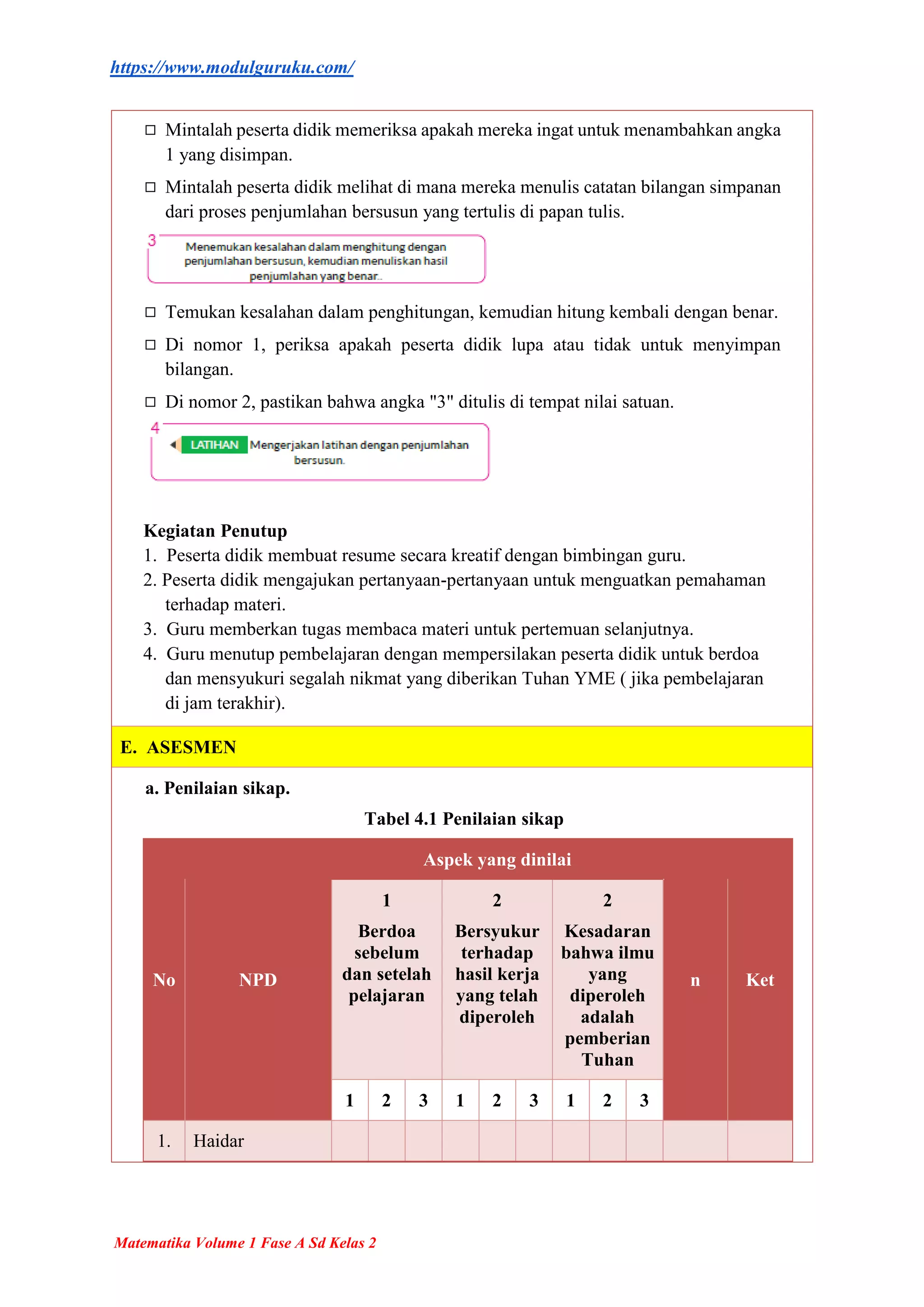 MODUL AJAR MATEMATIKA KELAS 2 BAB 4 KURIKULUM MERDEKA.docx