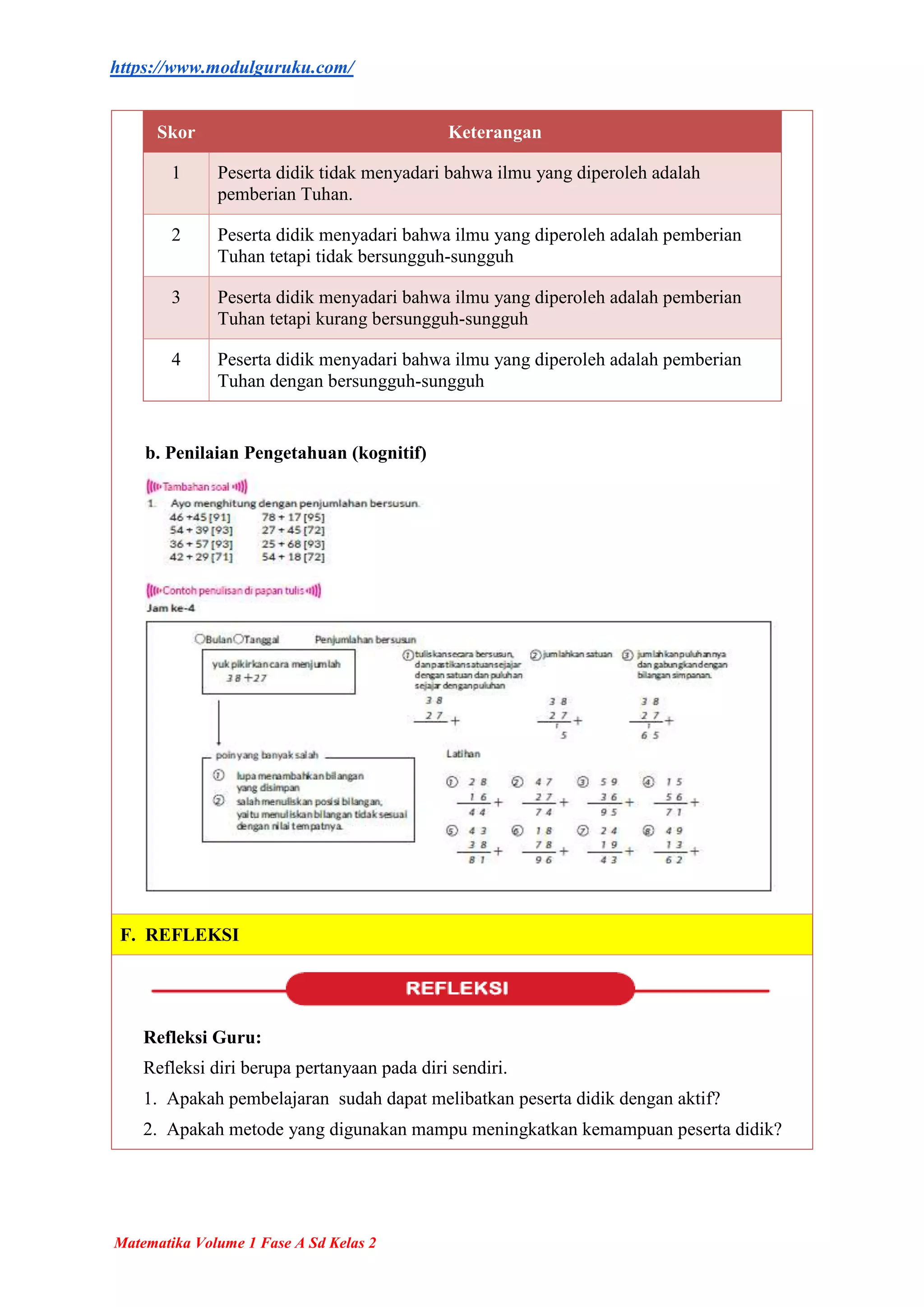 MODUL AJAR MATEMATIKA KELAS 2 BAB 4 KURIKULUM MERDEKA.docx