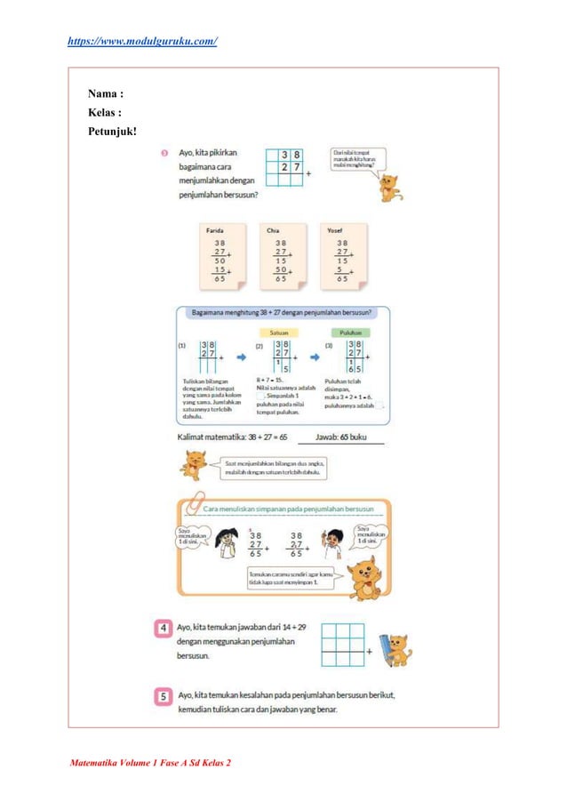 MODUL AJAR MATEMATIKA KELAS 2 BAB 4 KURIKULUM MERDEKA.docx