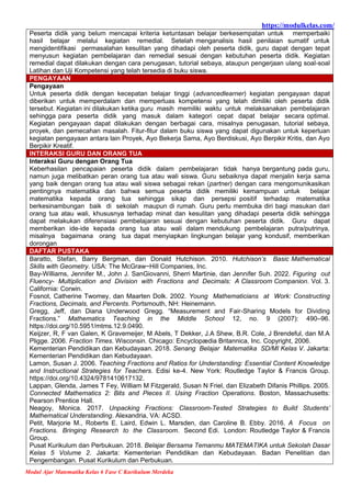 Modul Ajar Matematika Kelas 6 Fase C Kurikulum Merdeka | PDF