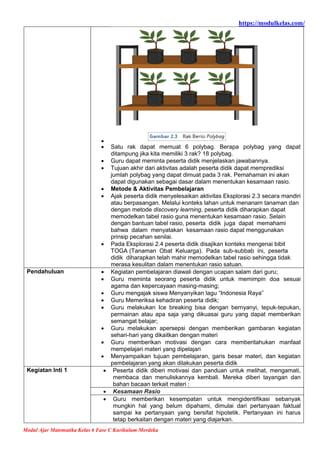 Modul Ajar Matematika Kelas 6 Fase C Kurikulum Merdeka | PDF
