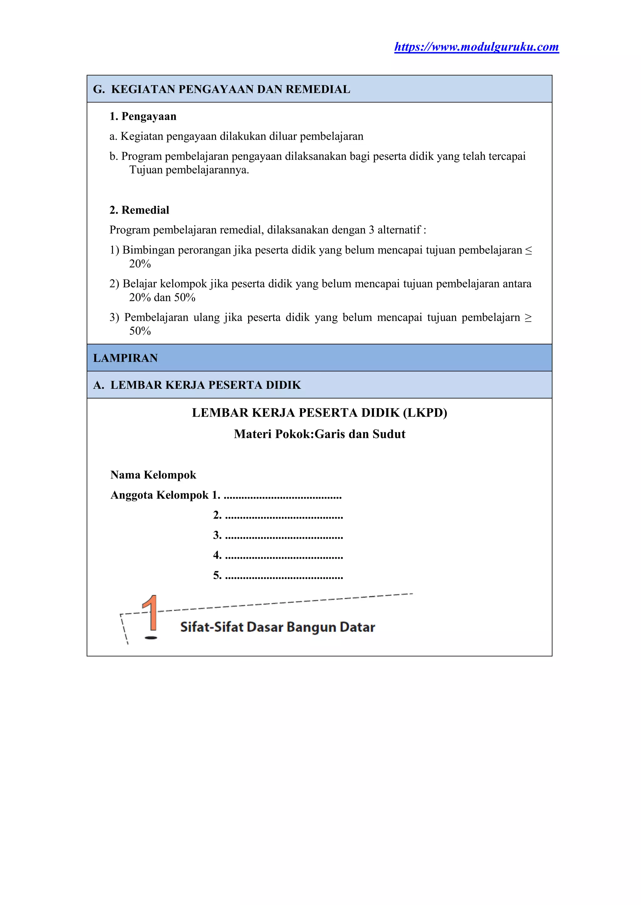 Modul Ajar Matematika Kelas 7 Bab 5 Fase D | DOC