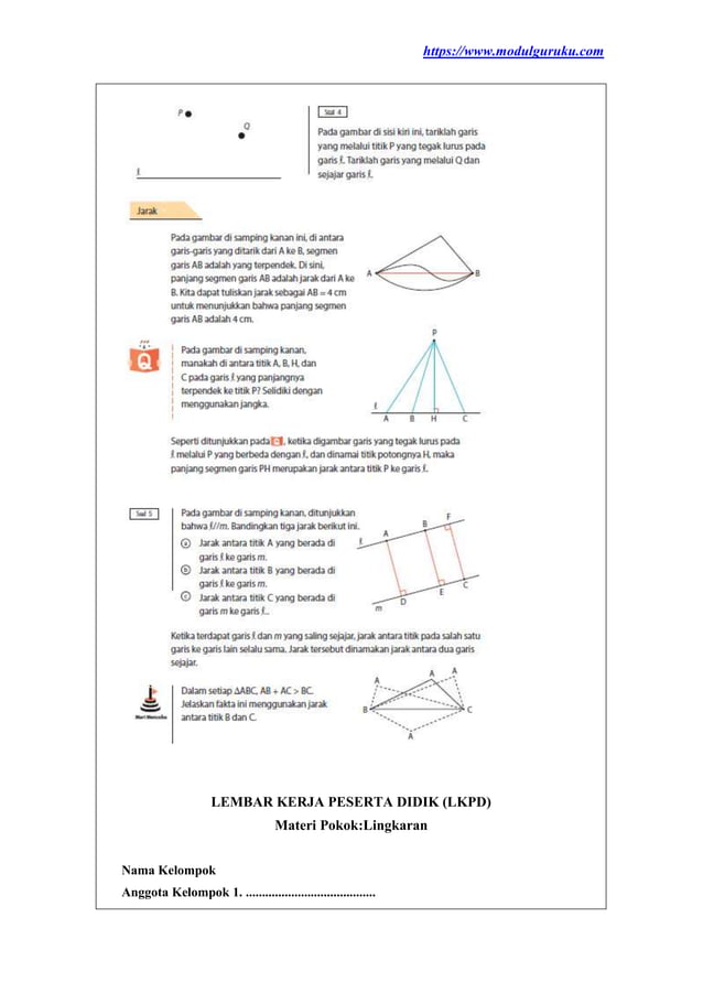 Modul Ajar Matematika Kelas 7 Bab 5 Fase D | DOC