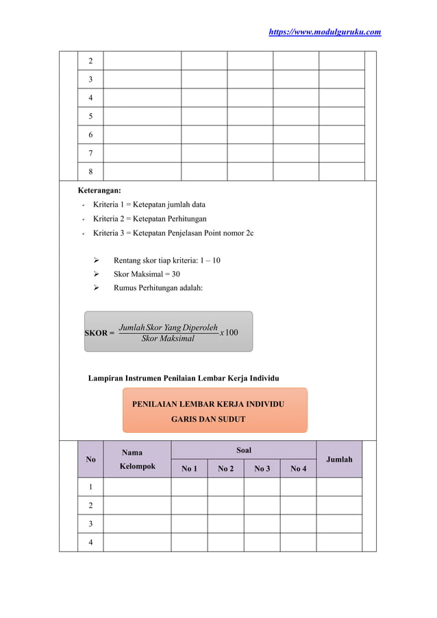 Modul Ajar Matematika Kelas 7 Bab 5 Fase D | DOC