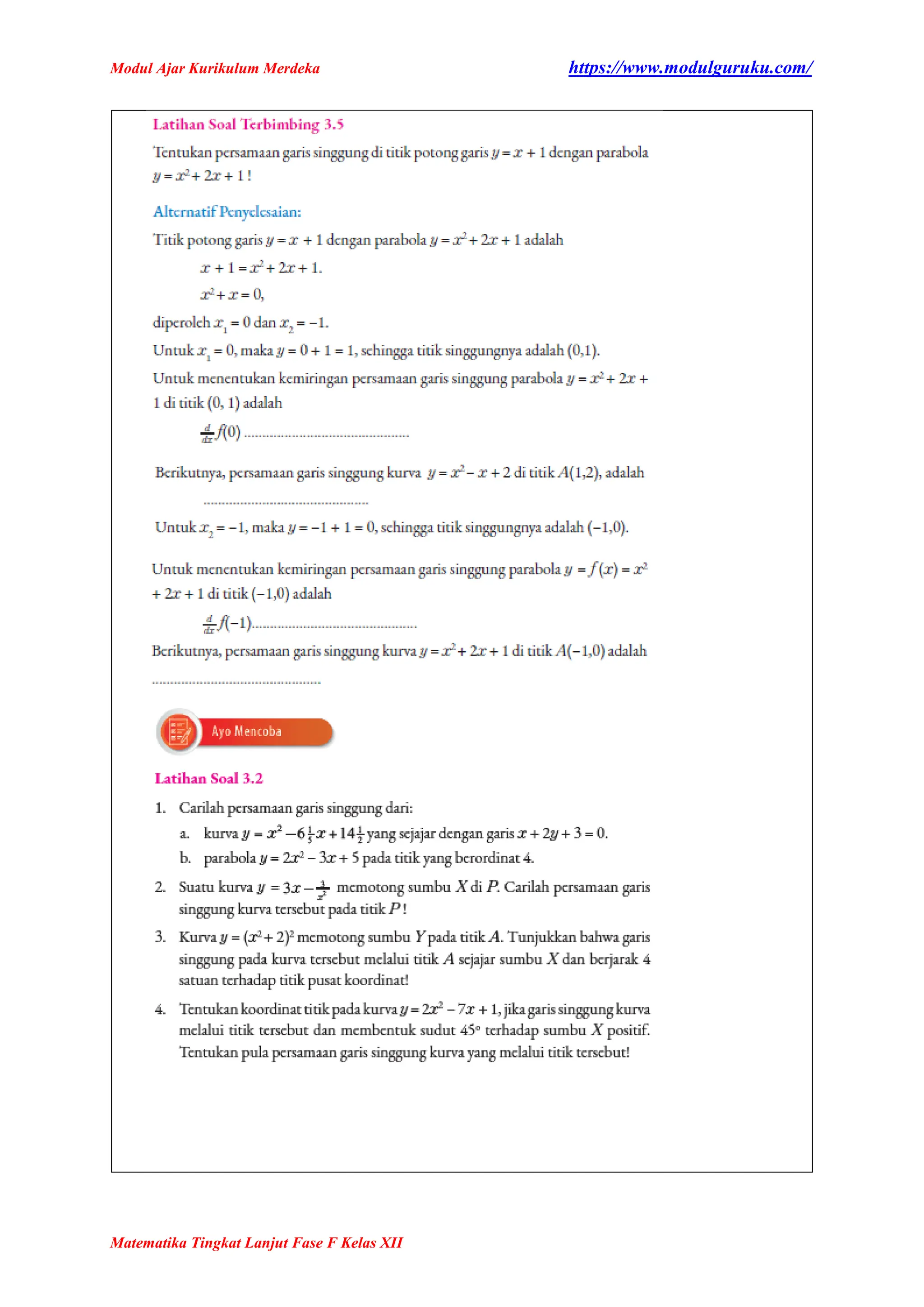 Modul Ajar Matematika Tingkat Lanjut Kelas 12 Fase F Kurikulum Merdeka ...