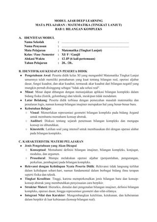 Modul Ajar Matematika Tingkat Lanjut Kelas 11 Deep Learning CP 046 2025 ...