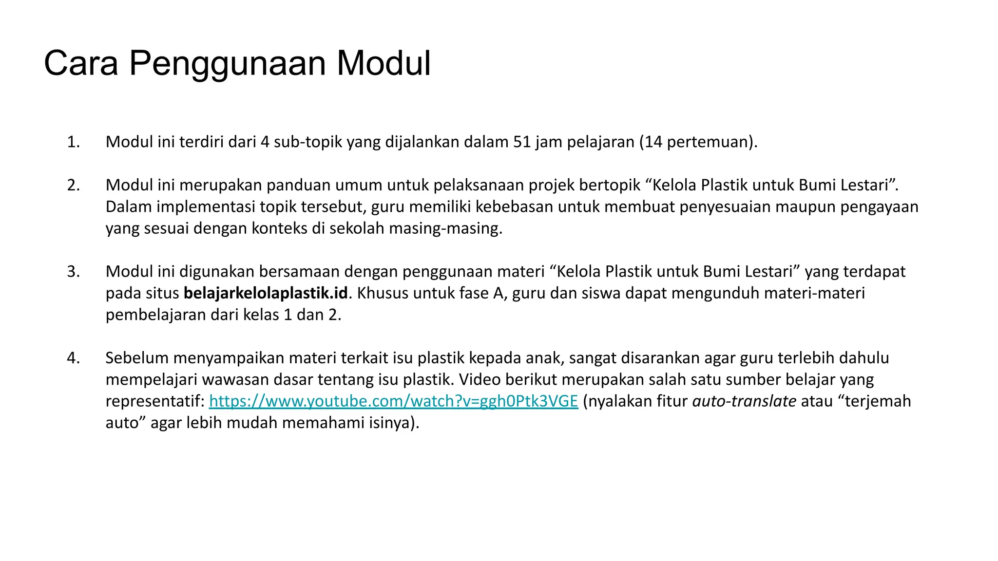 Modul Ajar Modul projek - Gaya Hidup Berkelanjutan - Kelola Plastik ...