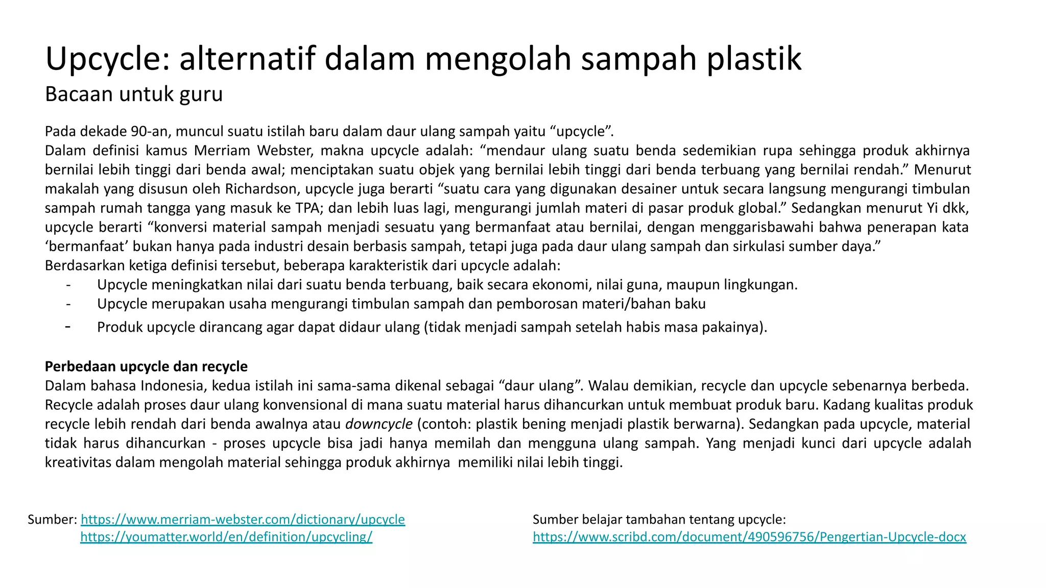 Modul Ajar Modul projek - Gaya Hidup Berkelanjutan - Kelola Plastik ...