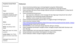 Modul Ajar Modul projek - Gaya Hidup Berkelanjutan - Kelola Plastik ...