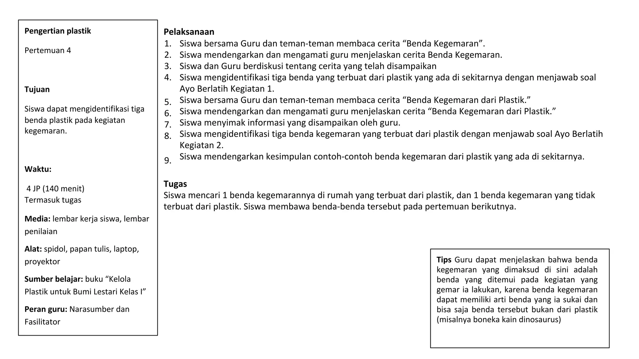 Modul Ajar Modul projek - Gaya Hidup Berkelanjutan - Kelola Plastik ...