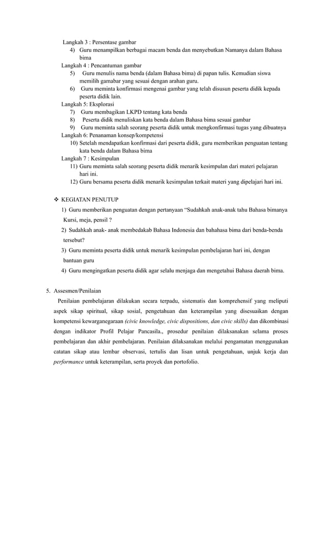 MODUL AJAR MUATAN LOKAL BAHASA DAERAH BIMA KELAS 2.docx