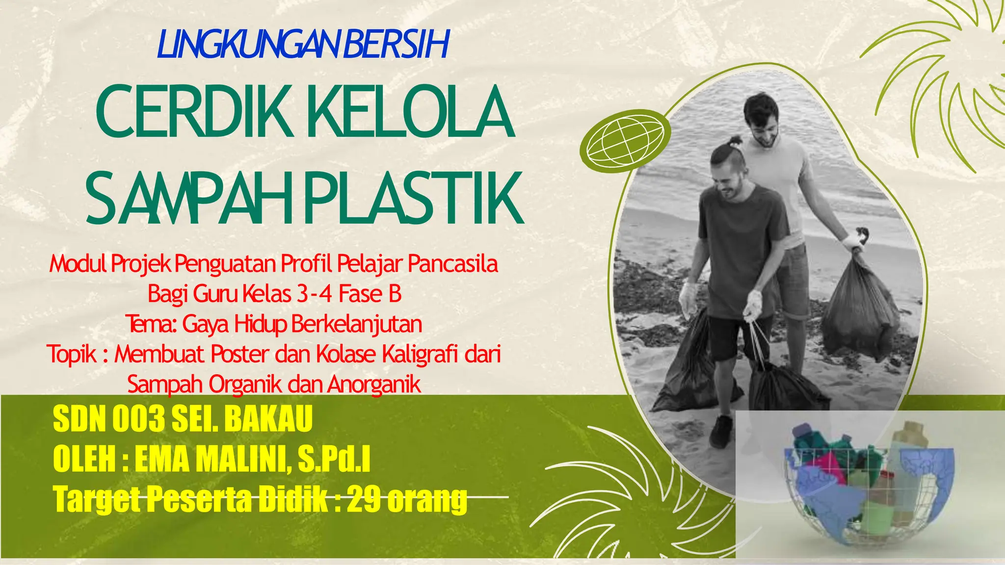 MODUL AJAR P5 EMA (Fase B ) - Gaya Hidup Berkelanjutan - Membuat Poster ...