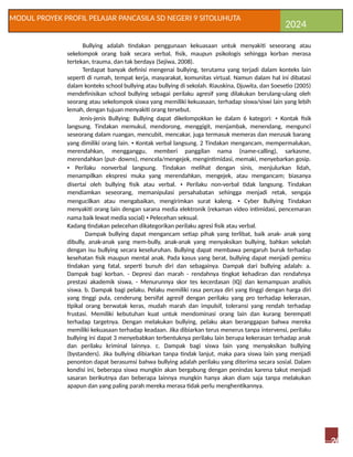 Modul ajar P5 kurikulum merdeka tahun ajaran | DOCX