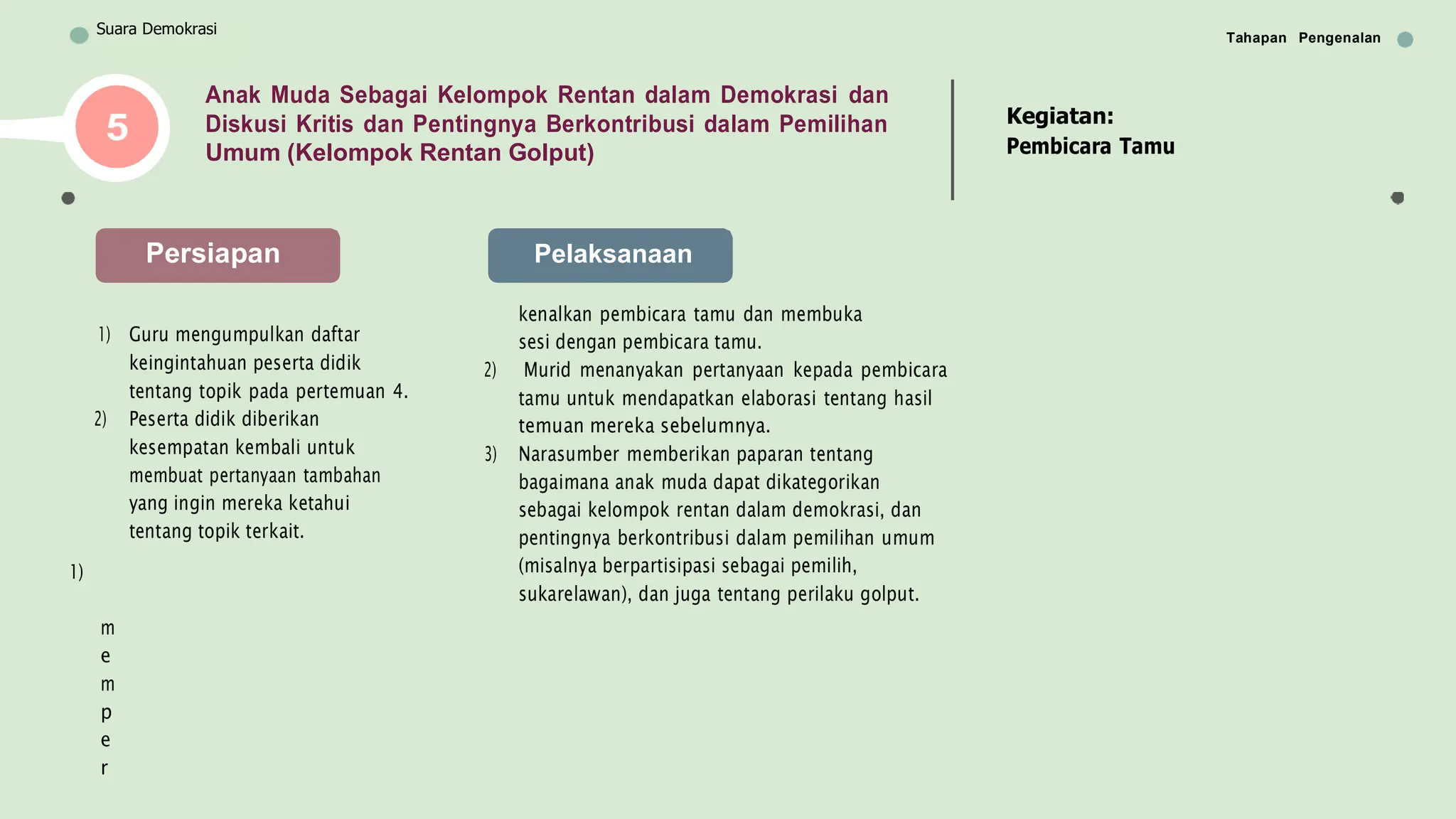 Modul ajar P5 Suara Demokrasi kumer. pdf | PDF