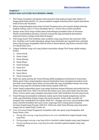 Modul Ajar PAI Budi Pekerti Kelas 10 SMA Fase E | PDF