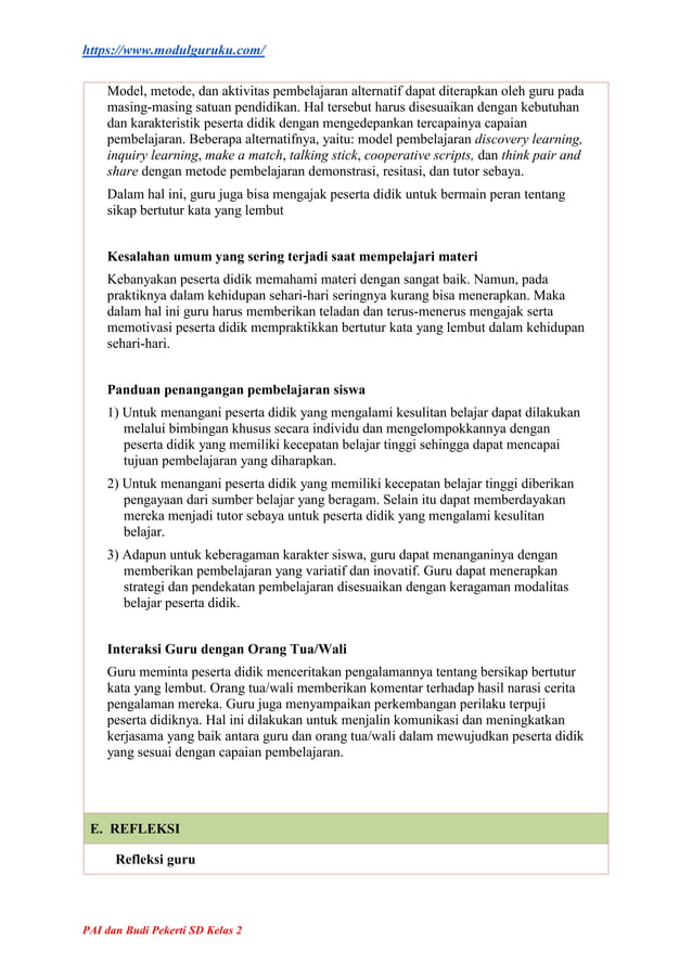 MODUL AJAR PAI DAN BUDI PEKERTI KELAS 2 BAB 3 KURIKULUM MERDEKA.docx