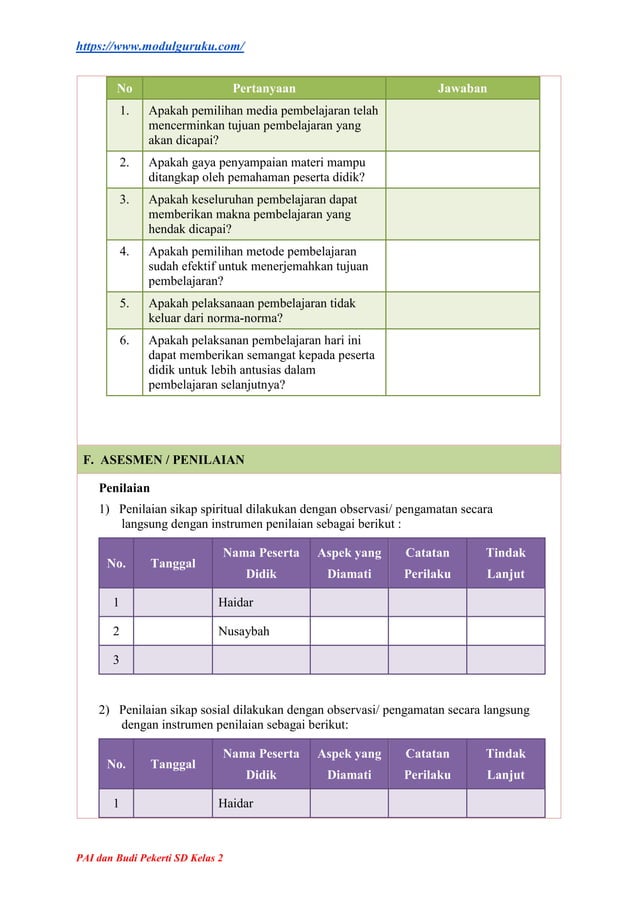 MODUL AJAR PAI DAN BUDI PEKERTI KELAS 2 BAB 3 KURIKULUM MERDEKA.docx