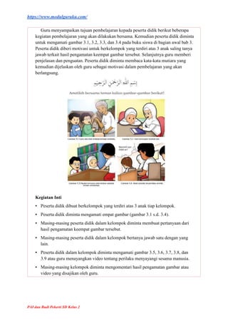 MODUL AJAR PAI DAN BUDI PEKERTI KELAS 2 BAB 3 KURIKULUM MERDEKA.docx