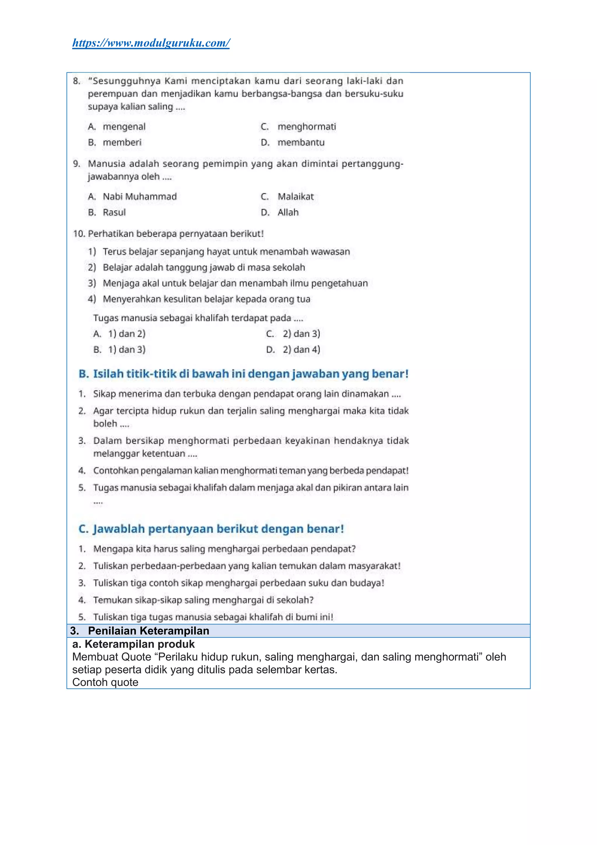 MODUL AJAR PAI DAN BUDI PEKERTI KELAS 5 BAB 3 KURIKULUM MERDEKA.docx