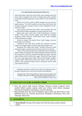 Modul Ajar PAI dan Budi Pekerti Kelas 9 Fase D Kurikulum Merdeka | PDF