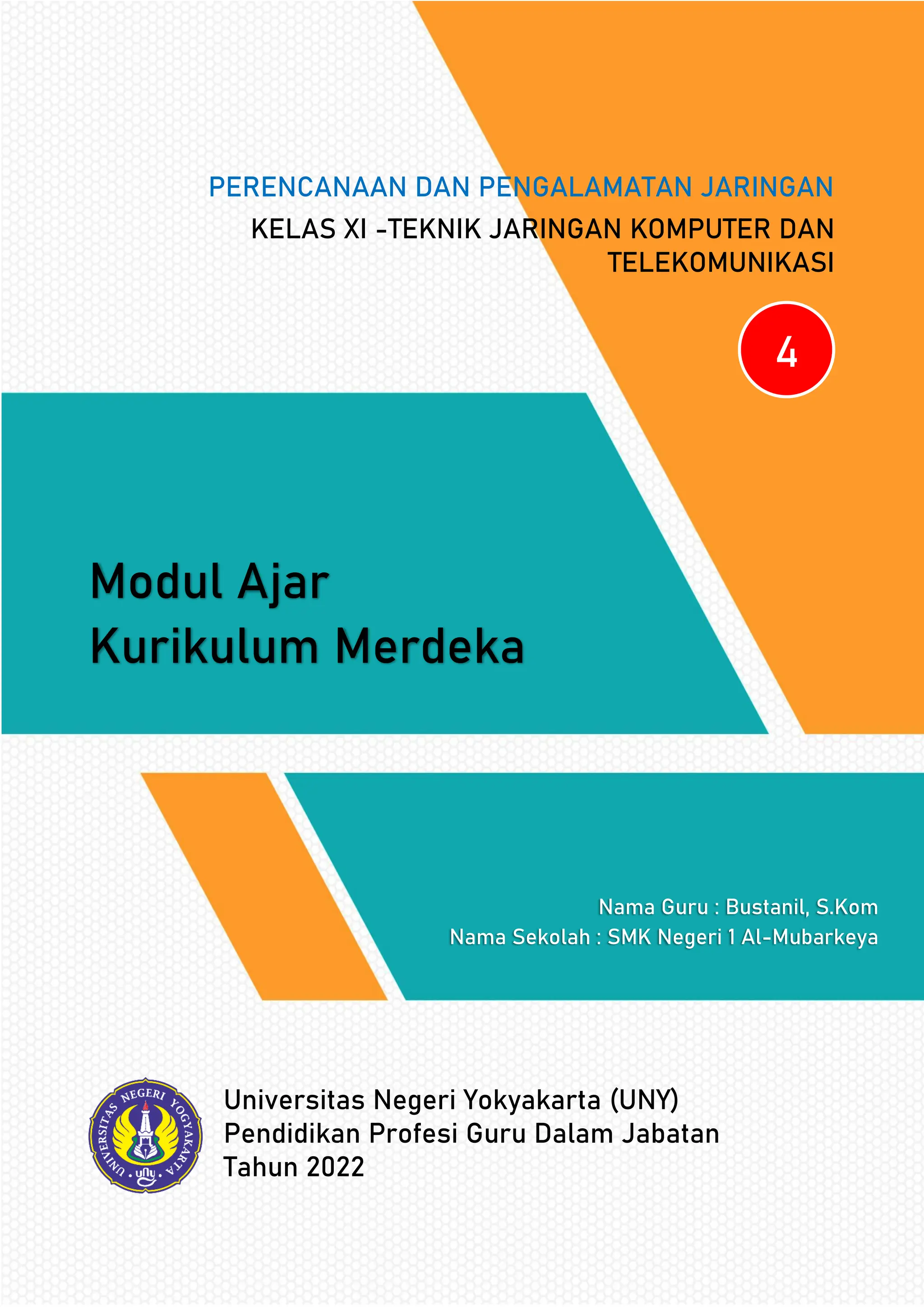 MODUL AJAR PERENCANAAN DAN PENGALAMATAN JARINGAN | PDF