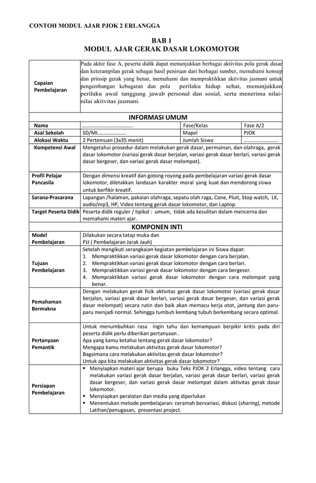 MODUL AJAR PJOK 2 BAB 1 (gerak dasar lokomotor).pdf