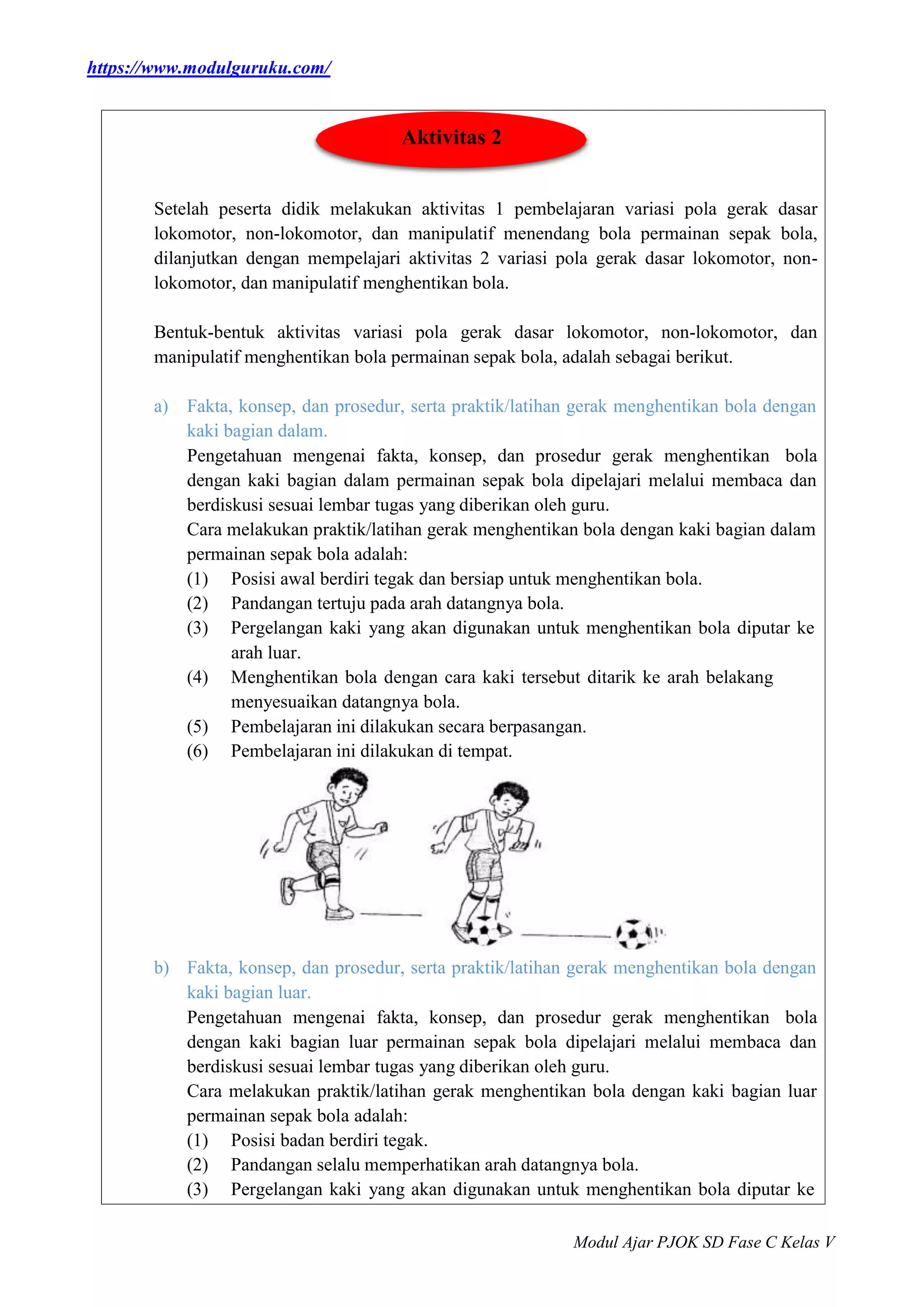 MODUL AJAR PJOK FASE C KELAS 5 KURIKULUM MERDEKA | DOCX