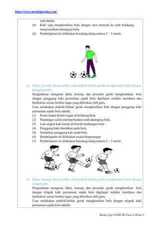 MODUL AJAR PJOK FASE C KELAS 5 KURIKULUM MERDEKA | DOCX
