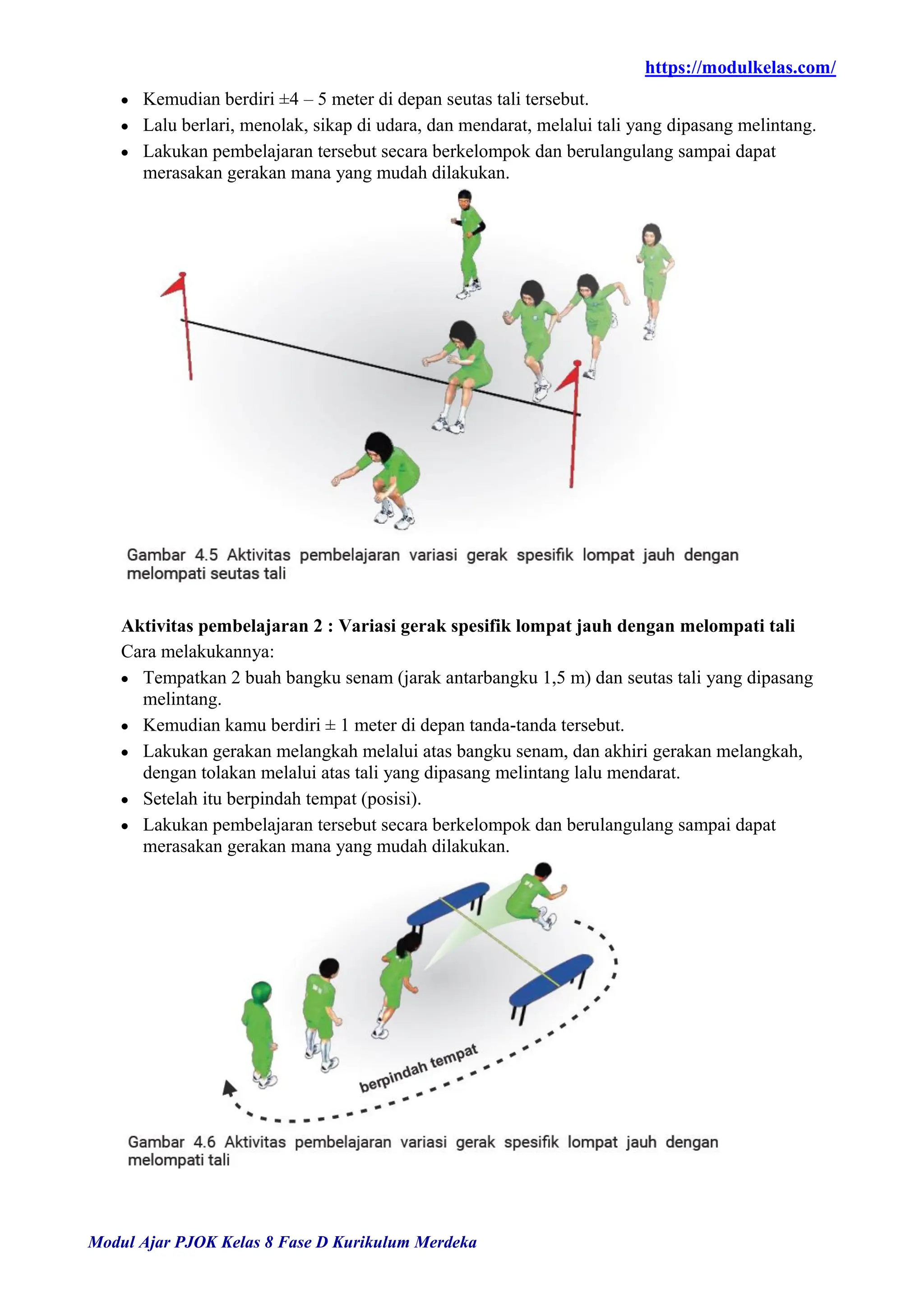 Modul Ajar PJOK Kelas 8 SMP/MTs Fase D Kurikulum Merdeka | PDF