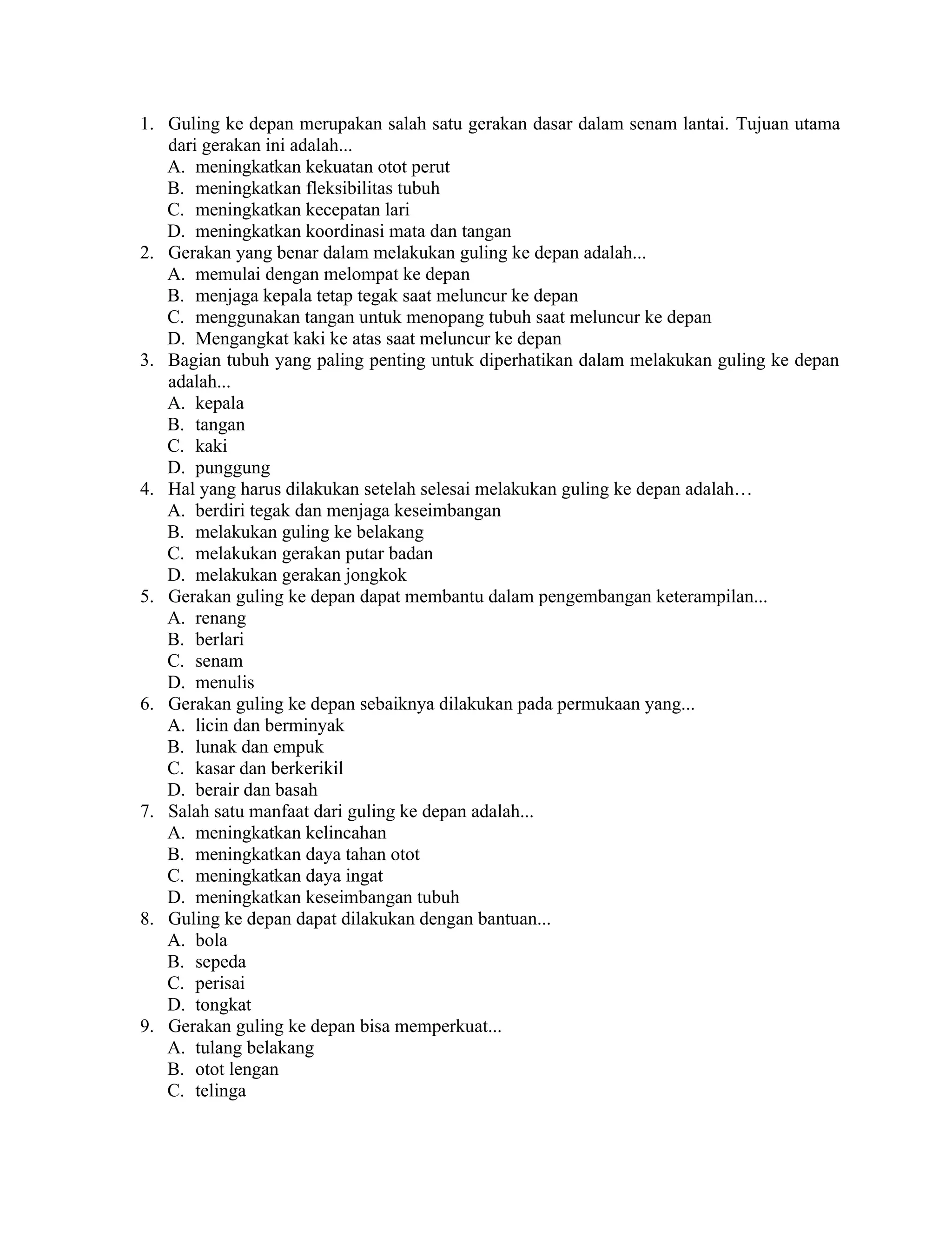 MODUL AJAR PJOK SENAM LANTAI GULING DEPAN OK.docx