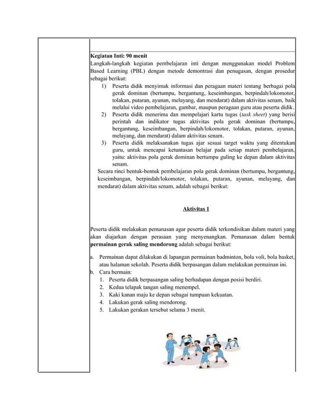 MODUL AJAR PJOK SENAM LANTAI GULING DEPAN OK.docx