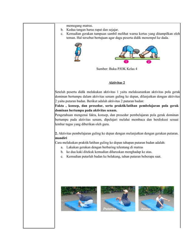 MODUL AJAR PJOK SENAM LANTAI GULING DEPAN OK.docx