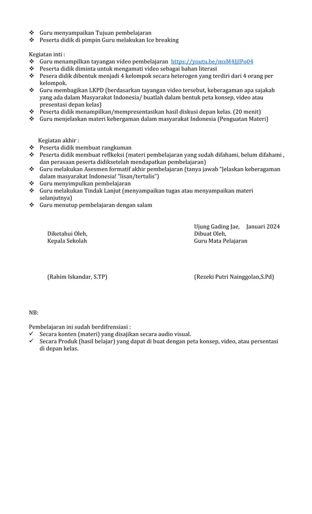 MODUL AJAR PKN KELAS VII KURMER BERDIFRENSIASI.docx