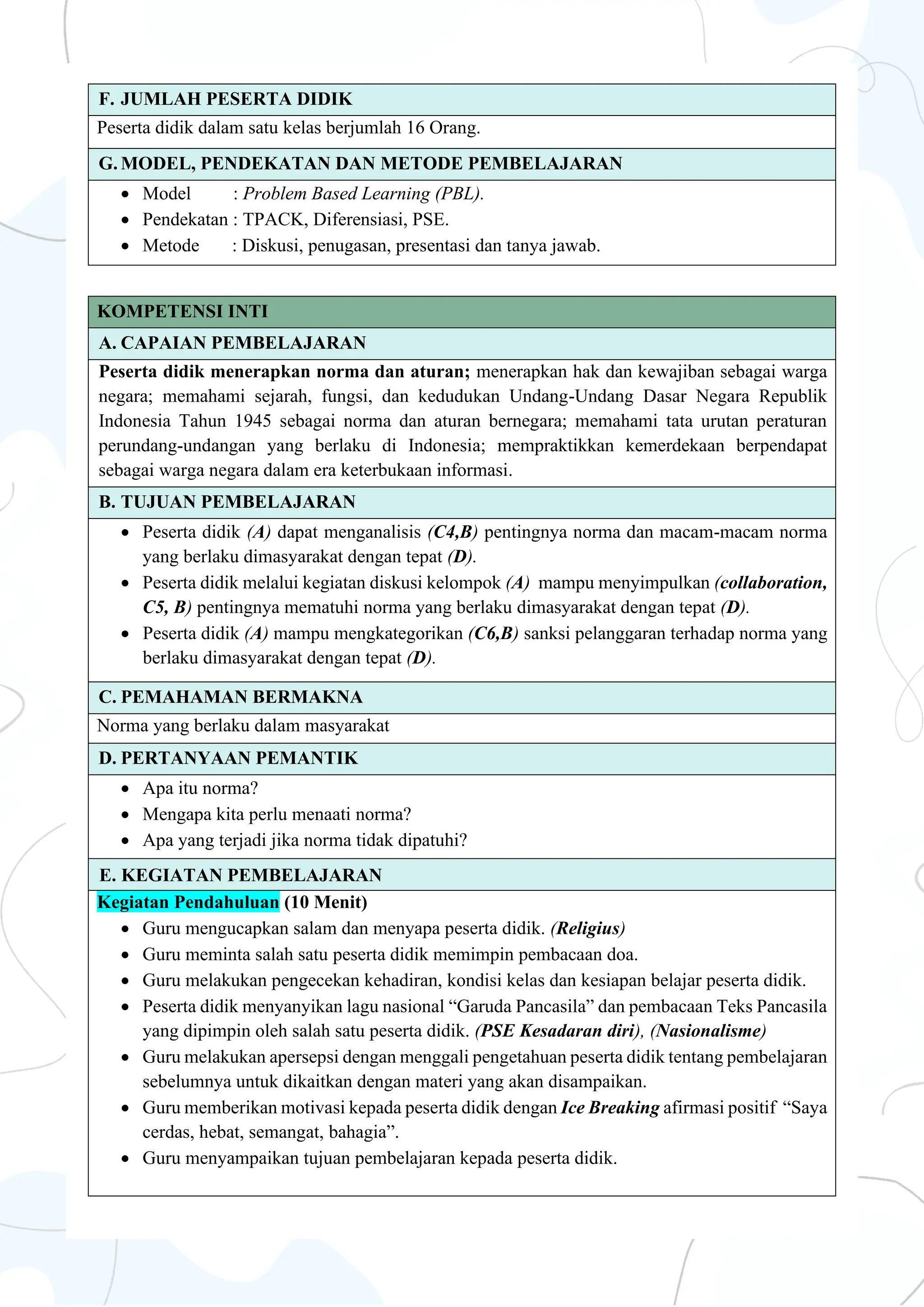 modul ajar mengenai UUD NKRI Tahun 1945 | PDF