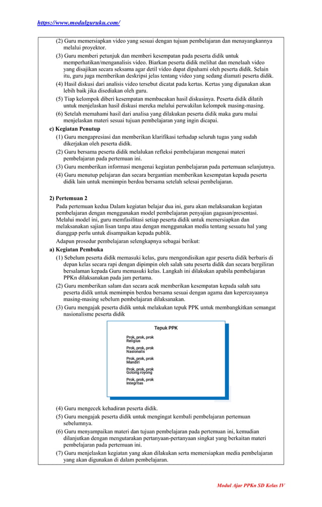 Modul Ajar PPKn BAB 4 Kelas 4 | DOCX
