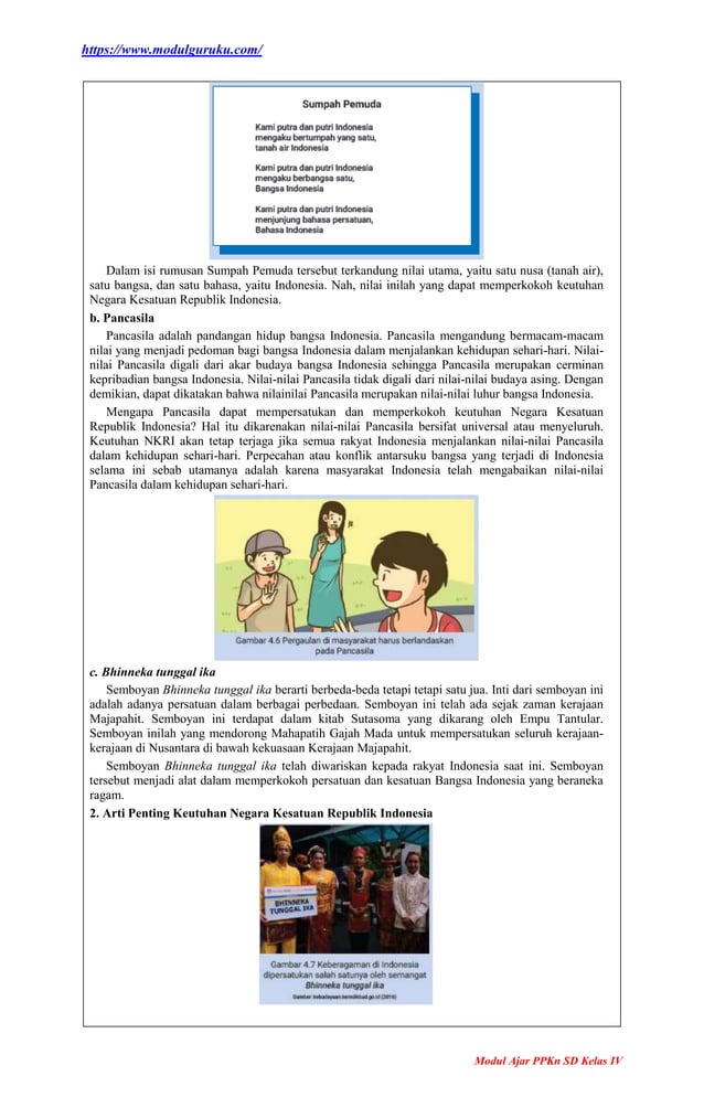 Modul Ajar PPKn BAB 4 Kelas 4 | DOCX