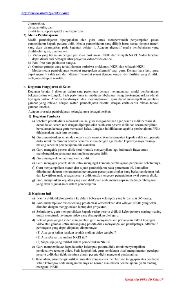 Modul Ajar PPKn BAB 4 Kelas 4 | DOCX