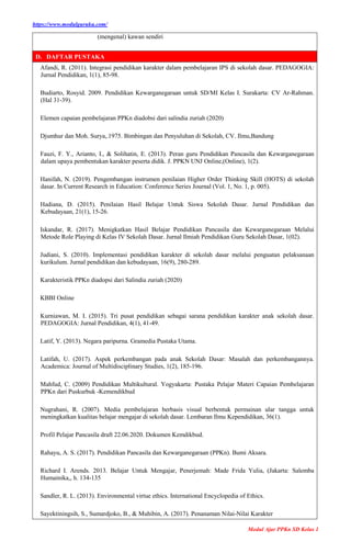 Modul Ajar PPKn Kelas 1 Fase A Kurikulum Merdeka | DOCX