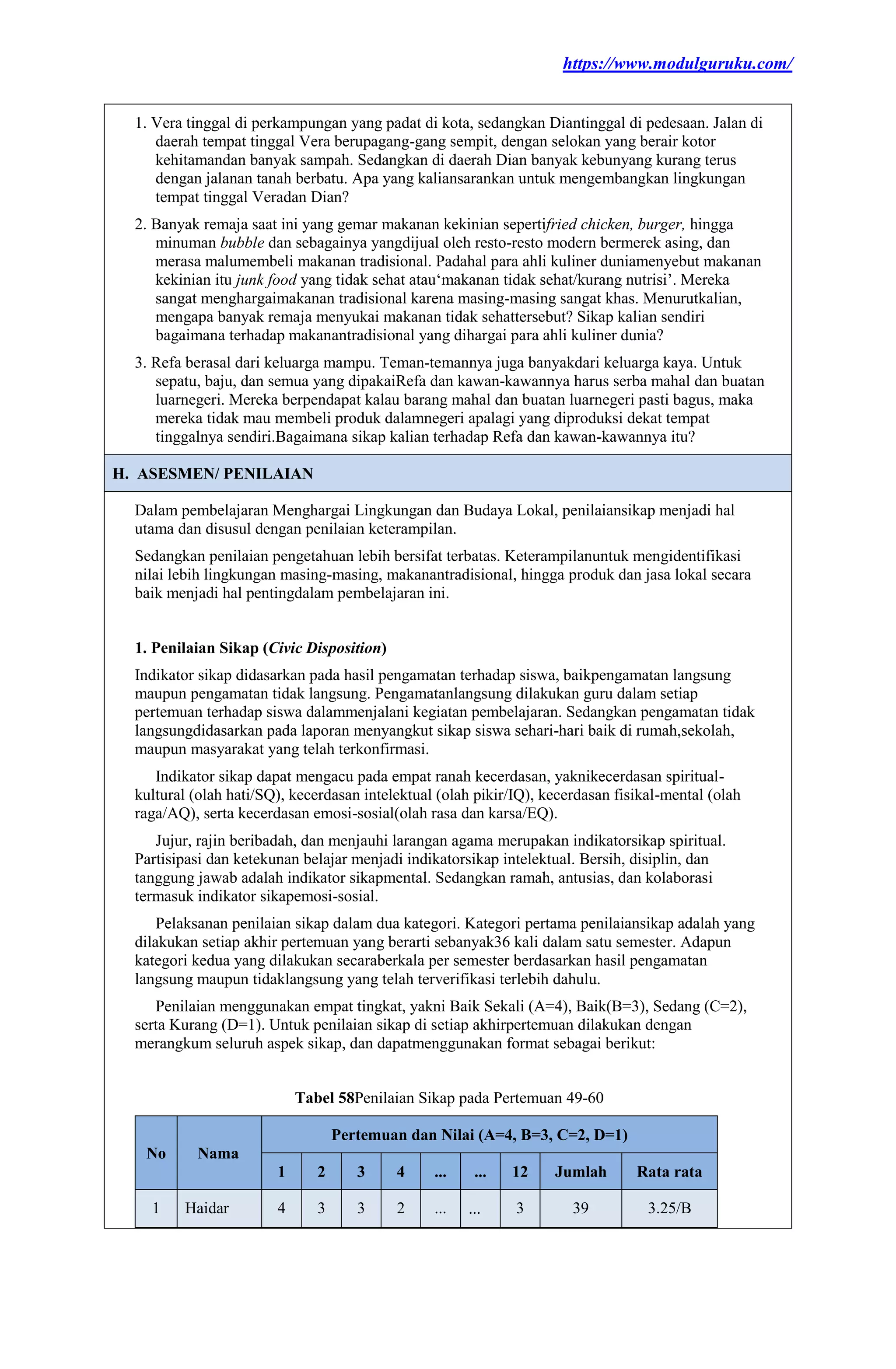 Modul Ajar PPKn Kelas 7 SMP Bab 5 | DOCX