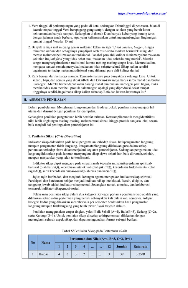 Modul Ajar PPKn Kelas 7 SMP Bab 5 | DOCX