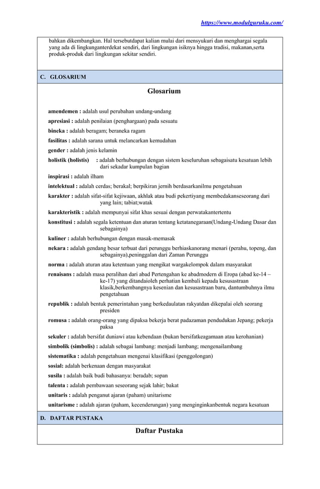 Modul Ajar PPKn Kelas 7 SMP Bab 5 | DOCX