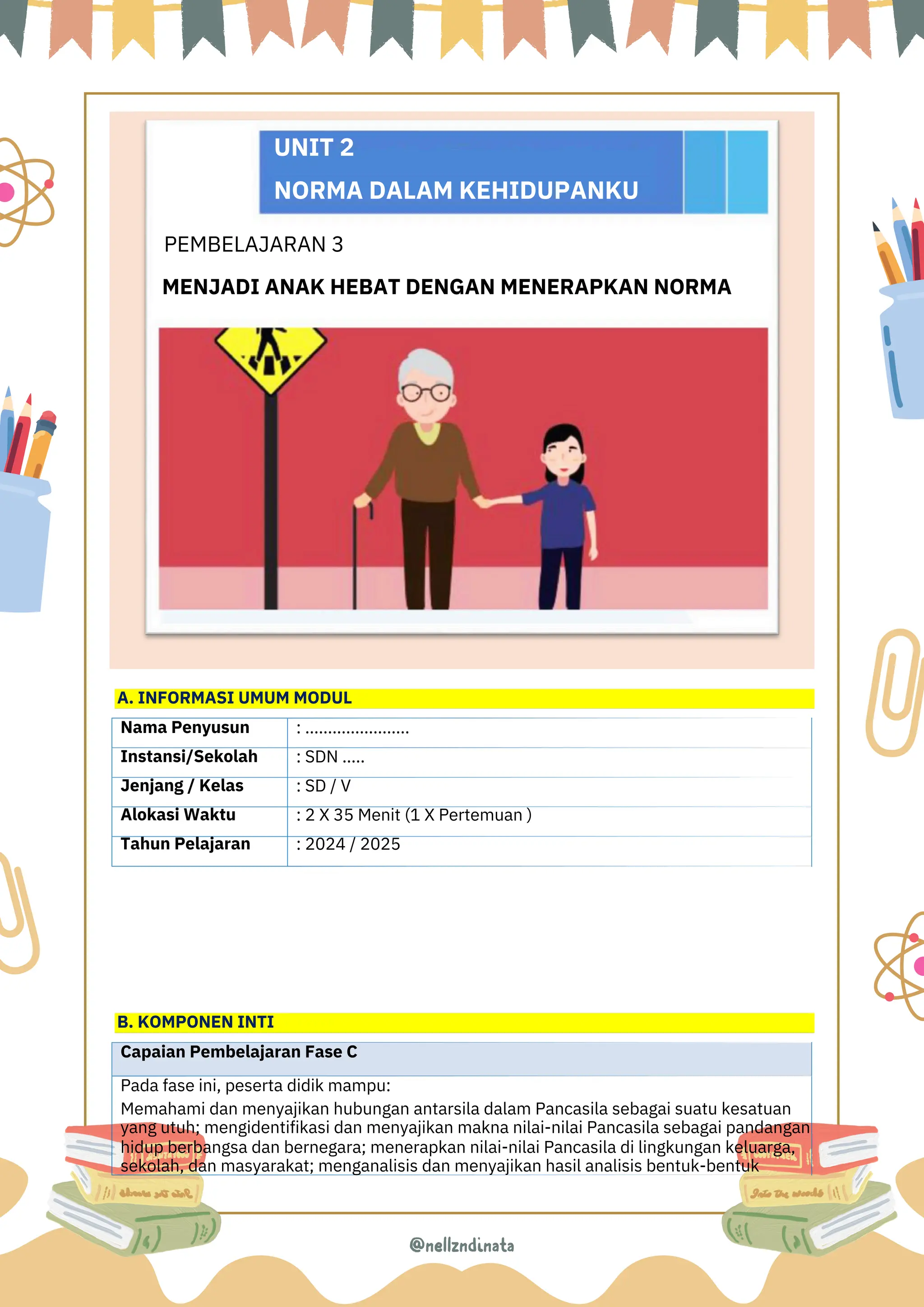 Modul Ajar PPKn Kls 5_Norma dalam Kehidupanku.pdf