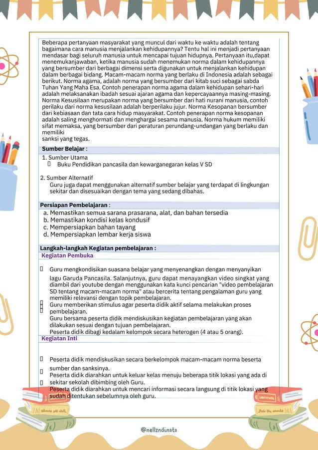 Modul Ajar PPKn Kls 5_Norma dalam Kehidupanku.pdf