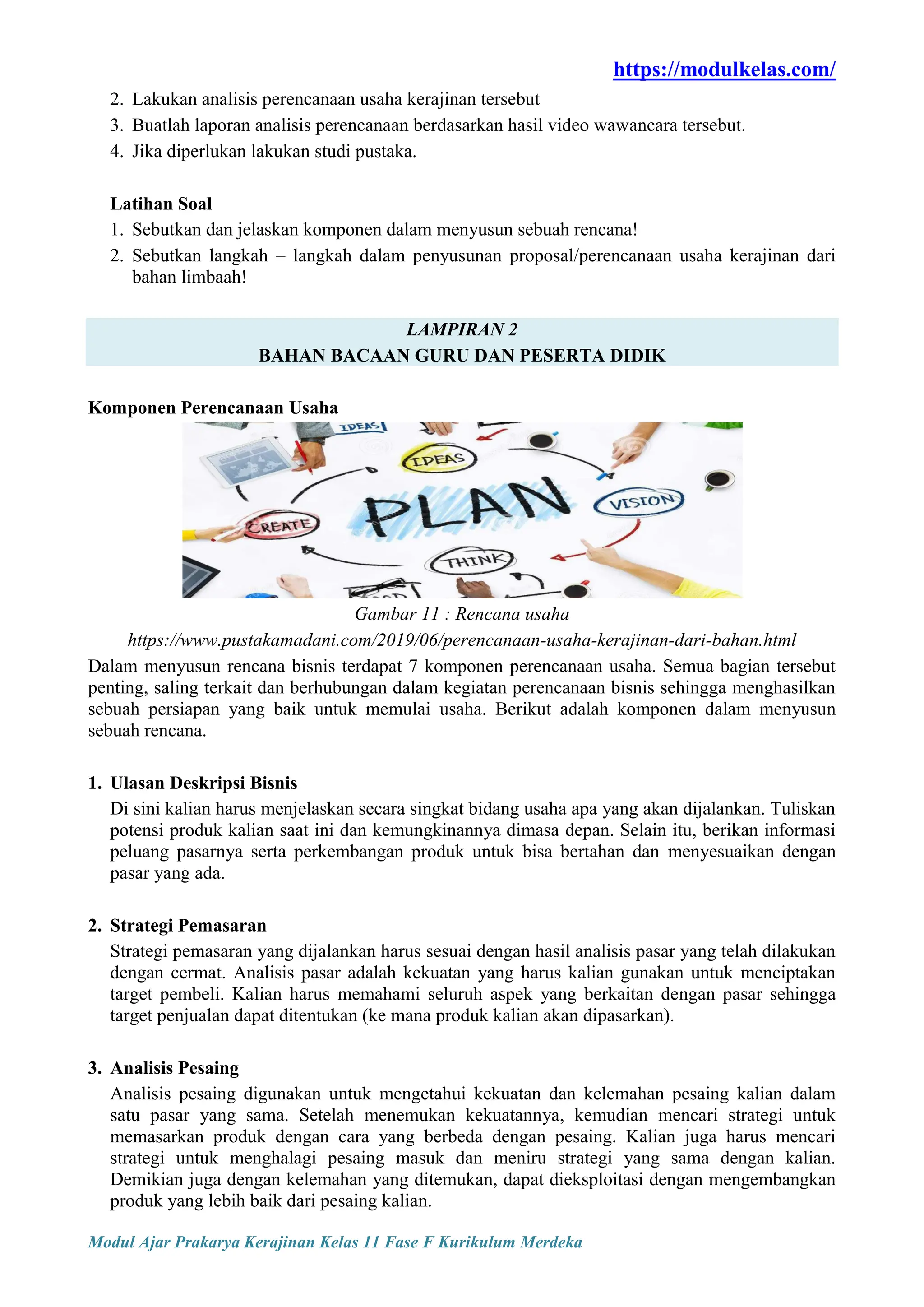 Modul Ajar Prakarya Kerajinan Kelas 11 SMA/MA Fase F Kurikulum Merdeka ...
